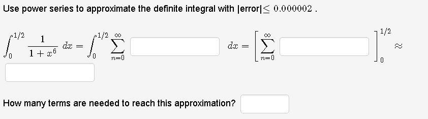 Solved Use power series to approximate the definite integral | Chegg.com