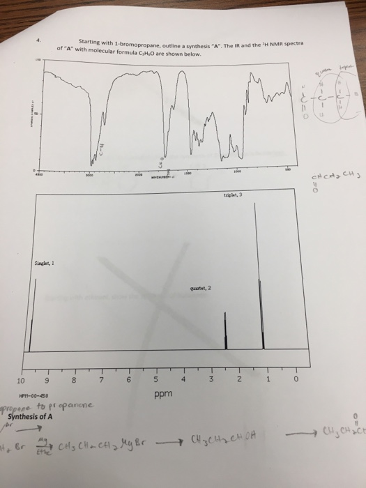 Solved Starting with 1-bromopropane, outline a synthesis | Chegg.com