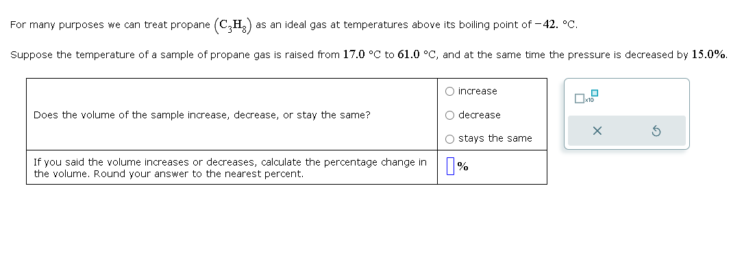 Solved For many purposes we can treat propane (C3H8) as an | Chegg.com
