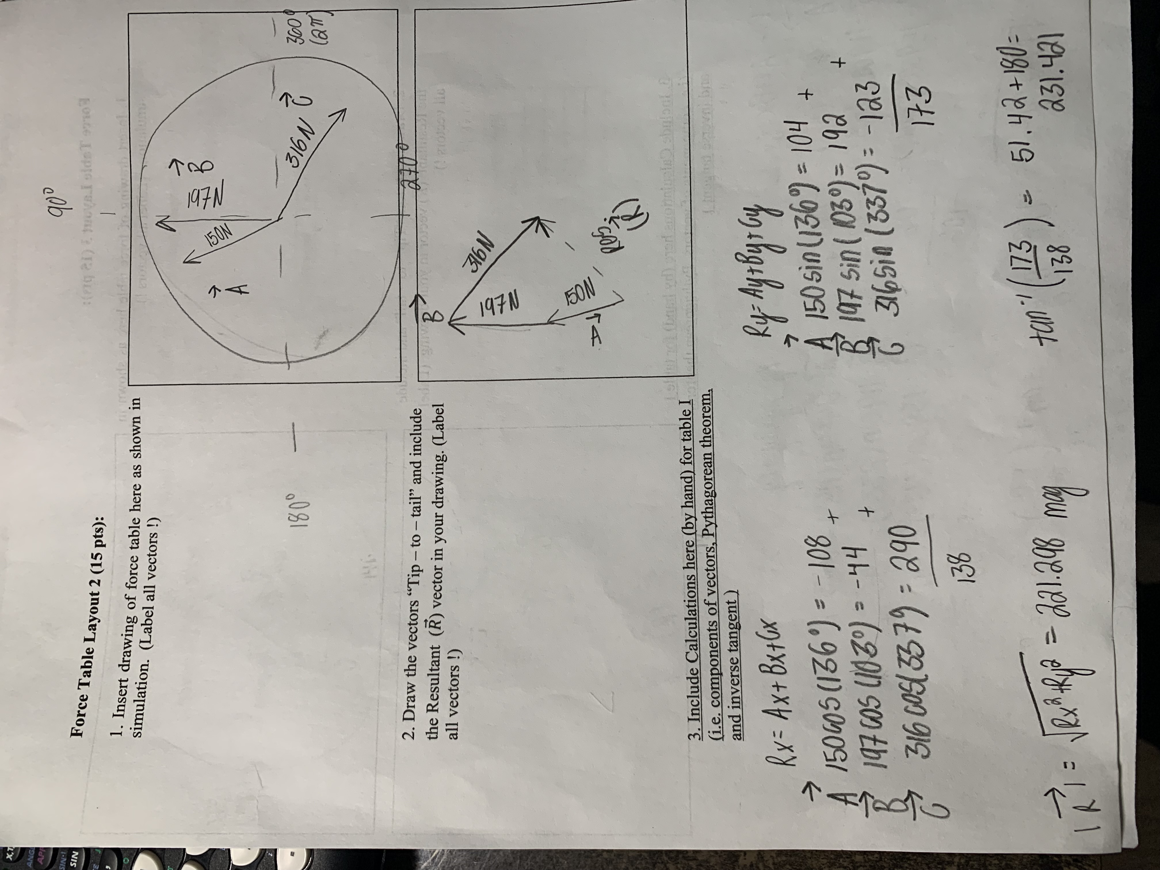 Solved Online Experiment 3: Vector Addition-Laboratory | Chegg.com