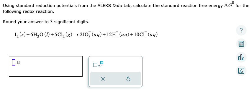 Solved Using standard reduction potentials from the ALEKS | Chegg.com