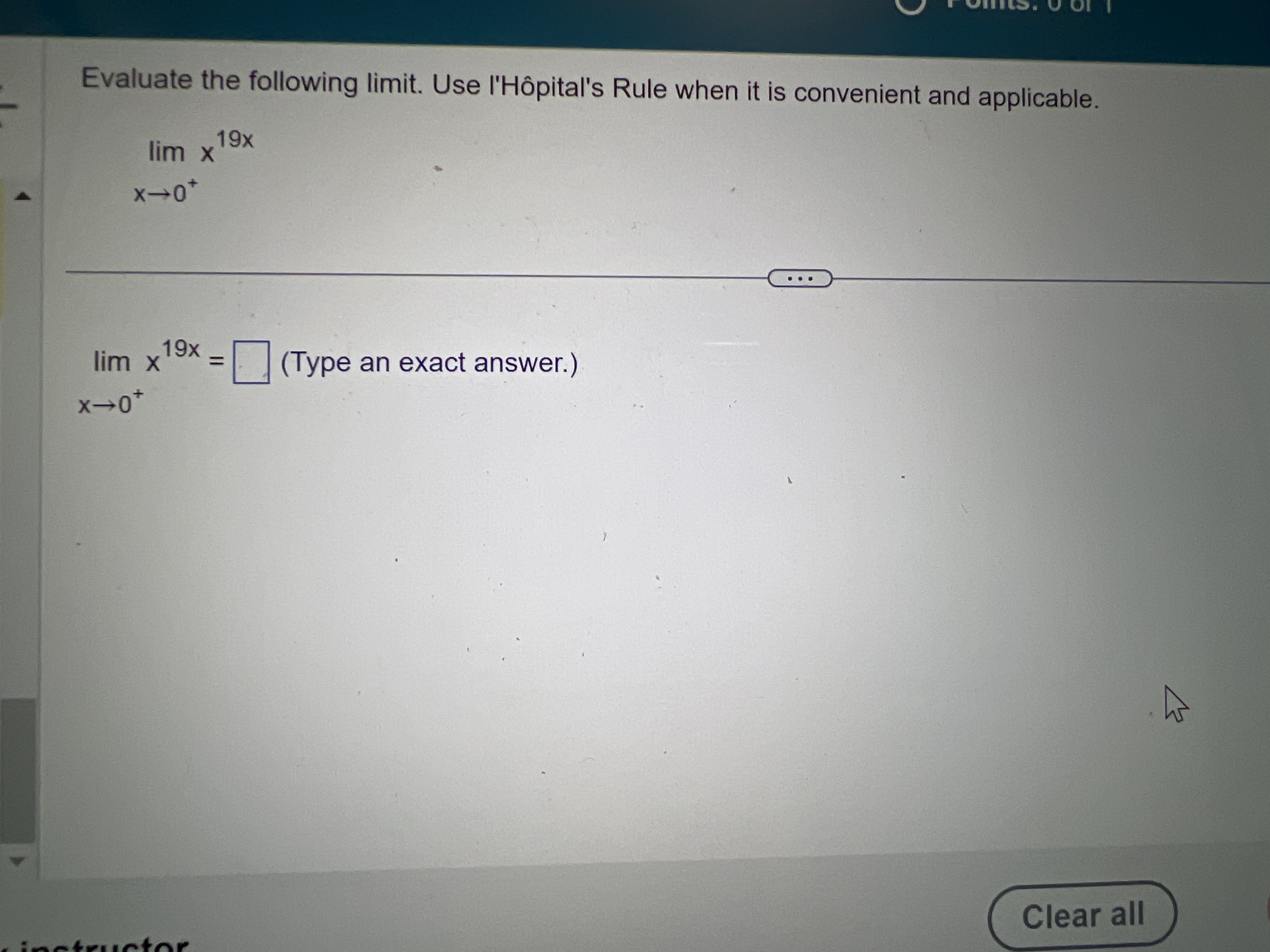 Solved Evaluate the following limit. ﻿Use l'Hôpital's Rule | Chegg.com