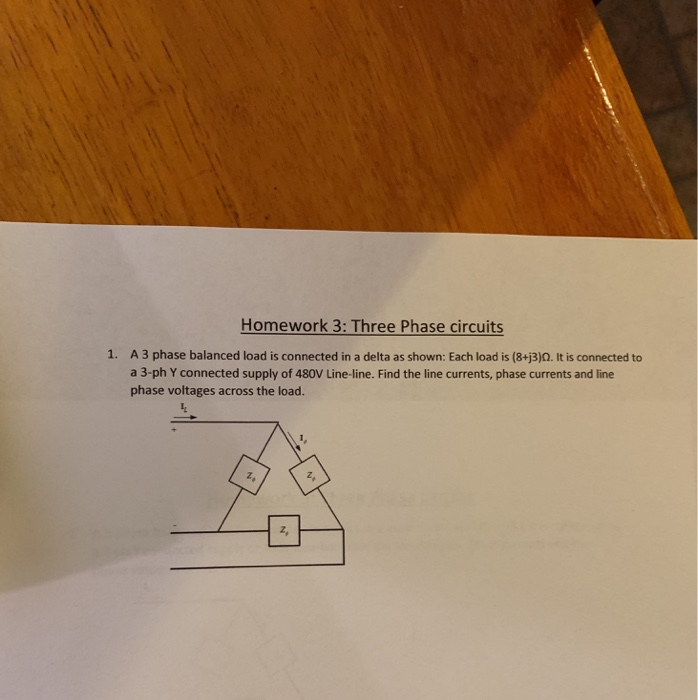 Solved Homework 3 Three Phase Circuits 1 A 3 Phase Chegg