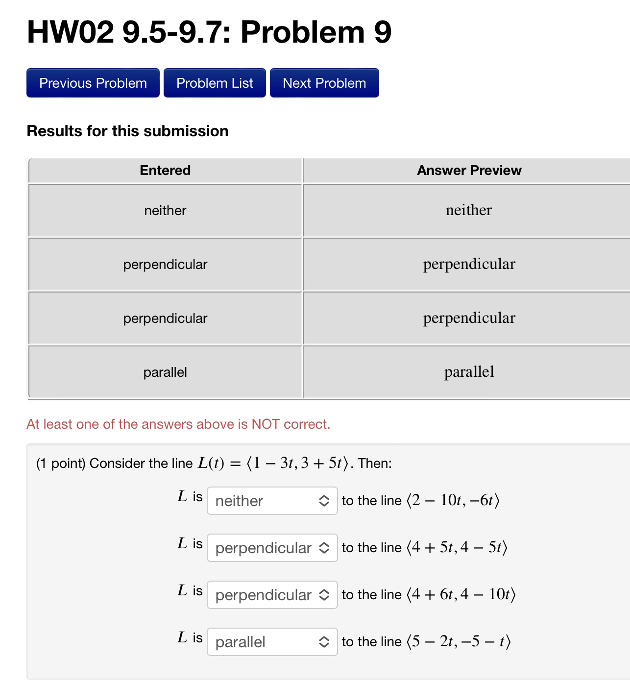 Solved HW02 9.5-9.7: Problem 9 Results for this submission | Chegg.com