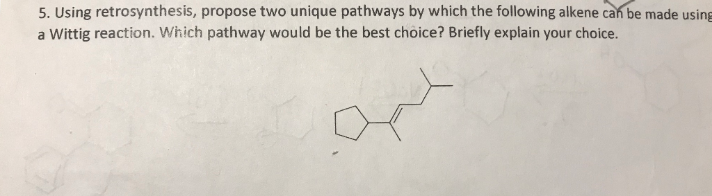 Solved Using retrosynthesis, propose two unique pathways by | Chegg.com