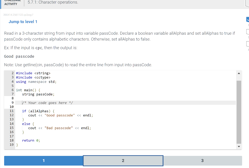 Solved ACTIVITY 5.7.1: Character operations. | Chegg.com
