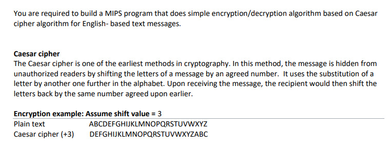 Solved You are required to build a MIPS program that does | Chegg.com