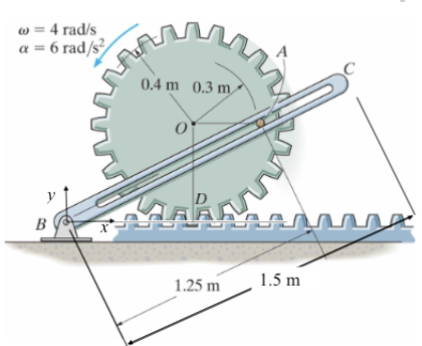 Solved The slotted link shown in Figure 2 ﻿is driven by a | Chegg.com