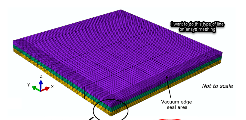 Solved ANSYS MESHIng I need imprint of bottom surface on top | Chegg.com