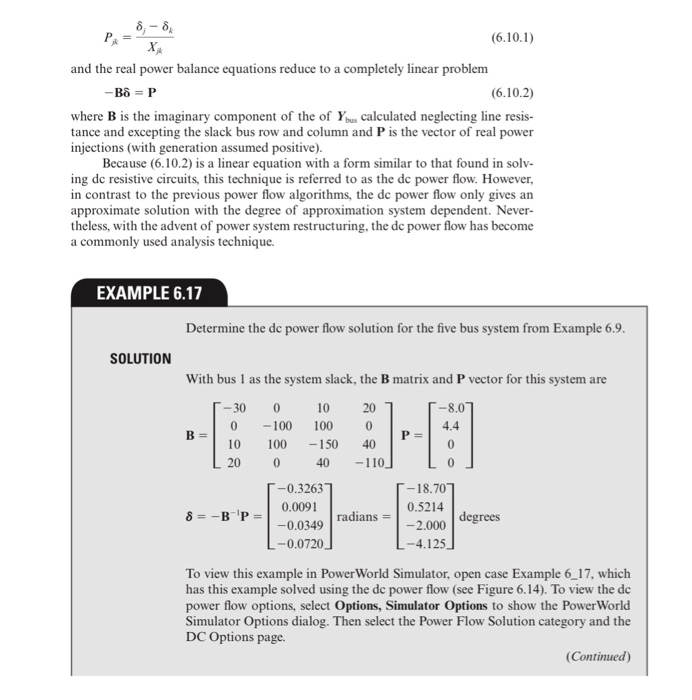 Solved How would you find the dc power flow solution of the | Chegg.com