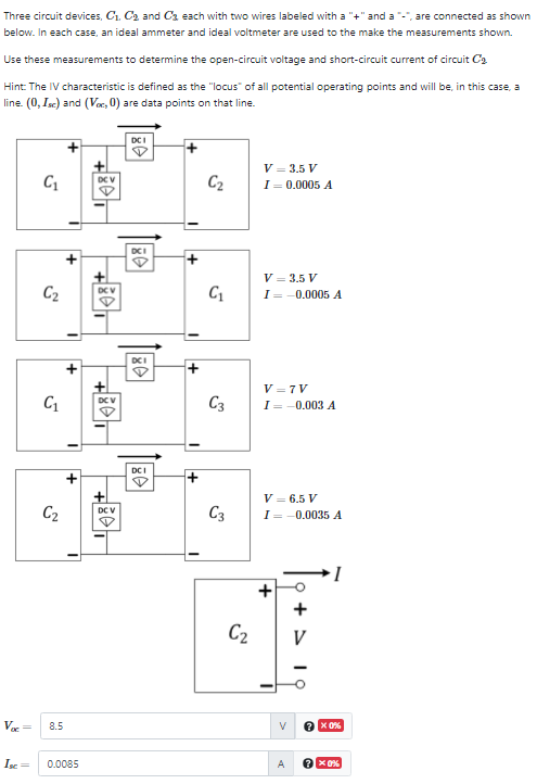 Solved Three circuit devices, C1, C2 and C3 each with two | Chegg.com