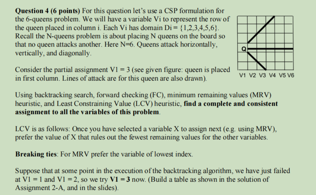 Question 4 (6 points) For this question let's use a | Chegg.com