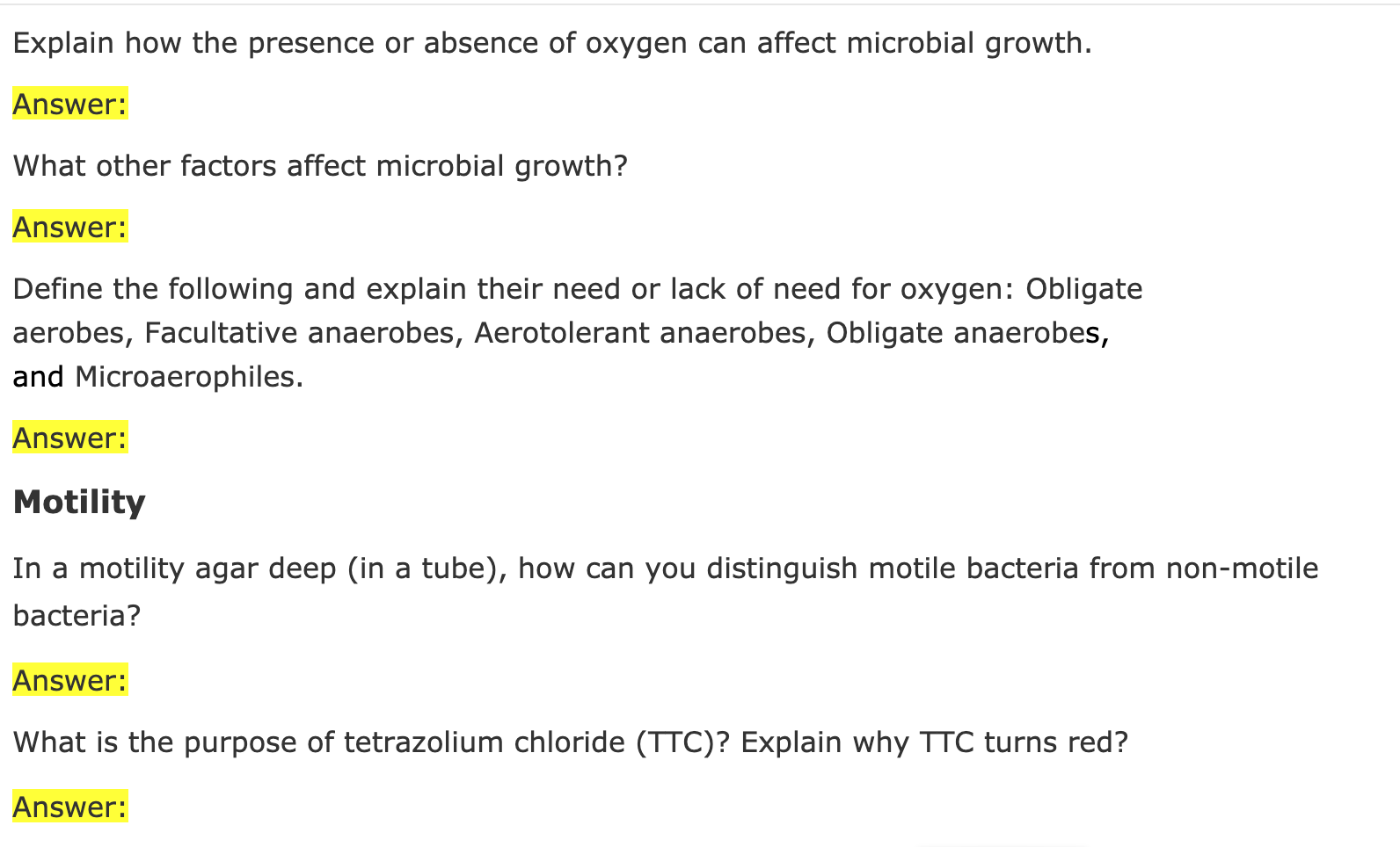Solved Explain how the presence or absence of oxygen can | Chegg.com