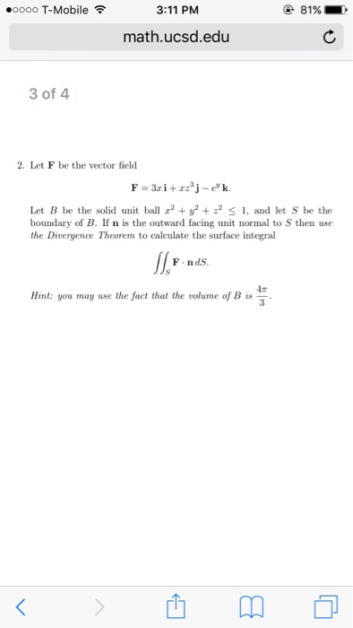 Solved Let F be the vector field F = 3xi + xz^3j - e^yk. | Chegg.com Solved Let F be the vector field F = 3xi + xz^3j - e^yk. | Chegg.com