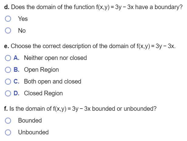 Solved Given the function f(x,y)=3y−3x, answer the following | Chegg.com