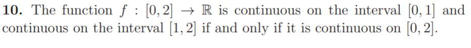 Solved 10. The function f : [0, 2] + R is continuous on the | Chegg.com