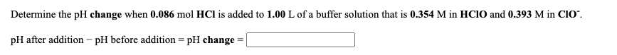 Solved A buffer solution contains 0.428 M NaHSO3 and 0.306 M | Chegg.com