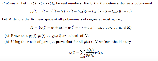 Solved Problem 3: Let to | Chegg.com