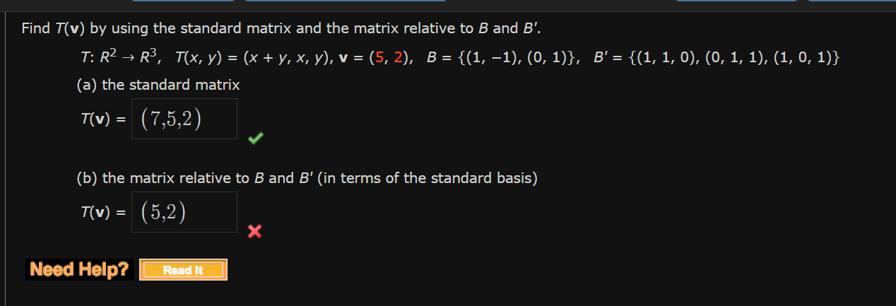 Solved Find T(v) by using the standard matrix and the | Chegg.com Solved Find T(v) by using the standard matrix and the | Chegg.com