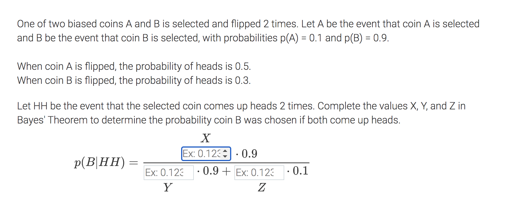 Solved One of two biased coins A and B is selected and | Chegg.com