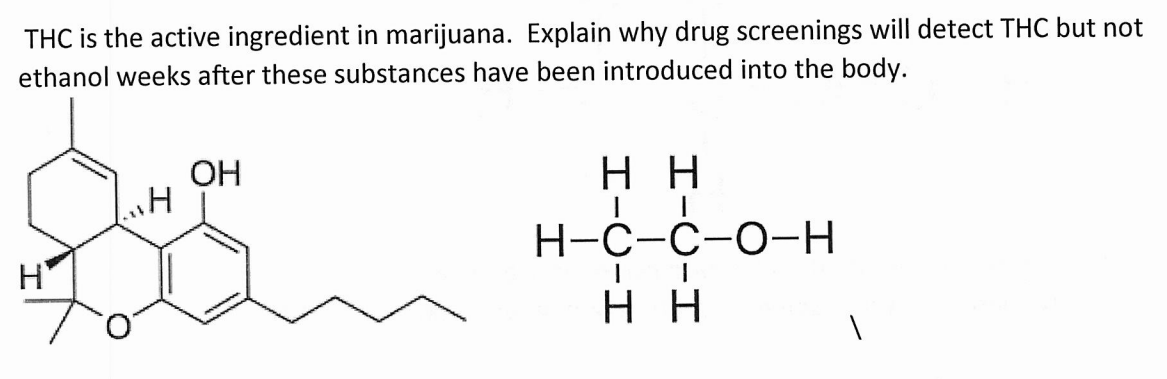 Solved THC is the active ingredient in marijuana. Explain | Chegg.com