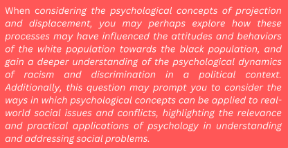 Solved - How does the psychological concept of projection | Chegg.com