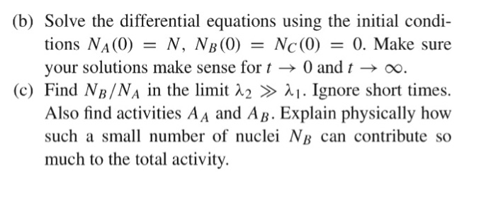 Solved Problem 60. Consider a fictitious two-step decay | Chegg.com