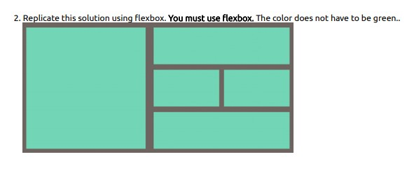Solved 2. Replicate this solution using flexbox. You must | Chegg.com