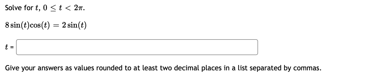 Solved Find two values of 0 that satisfy sec 0 2.5593 on the | Chegg.com