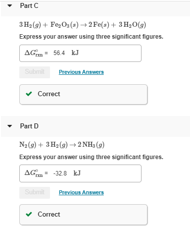 Solved Part A N3O4 (g) → 2 NO2 (g) Express your answer using | Chegg.com