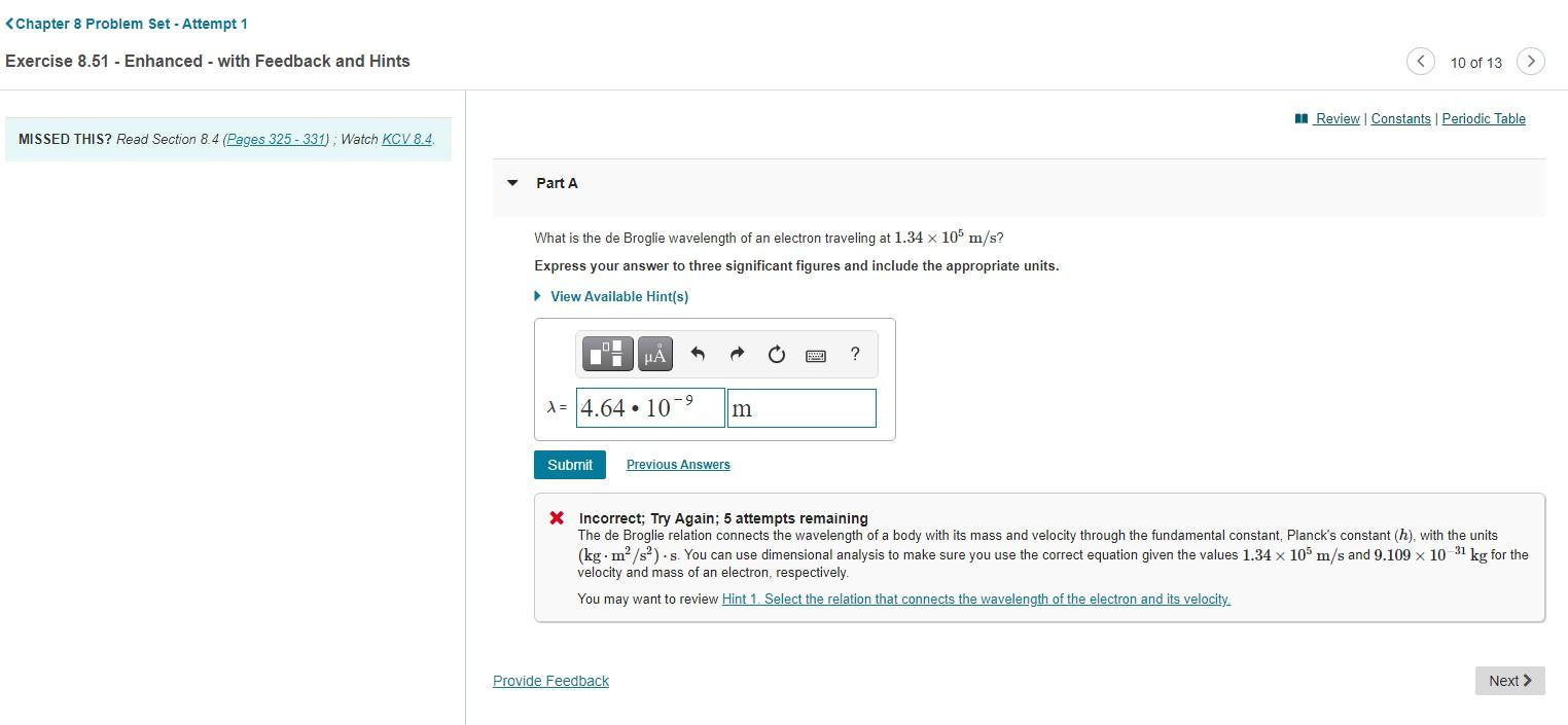 Solved Review Constants Periodic Table MISSED THIS? Read | Chegg.com