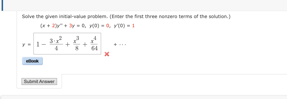 Solved Solve the given initial-value problem. (Enter the | Chegg.com