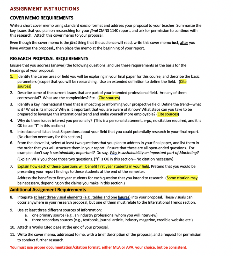 Solved ASSIGNMENT INSTRUCTIONS COVER MEMO REQUIREMENTS Write | Chegg.com