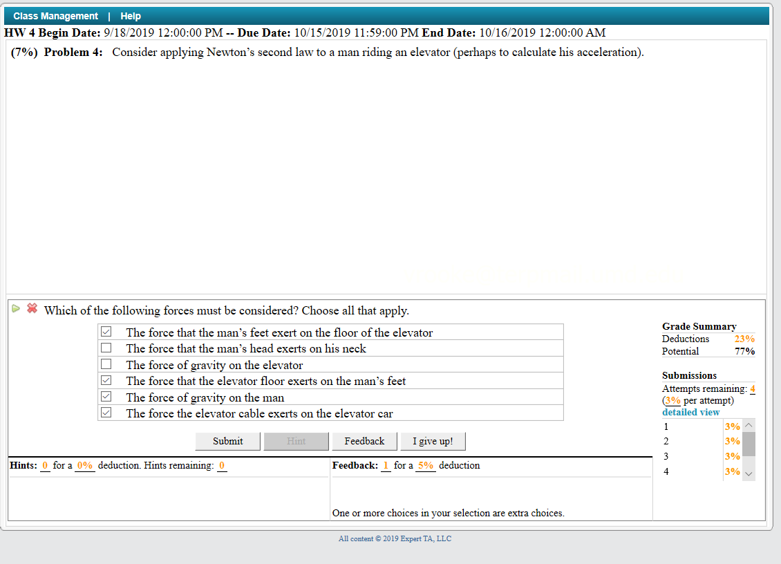 Solved Class Management | Help HW 4 Begin Date: 9/18/2019 | Chegg.com