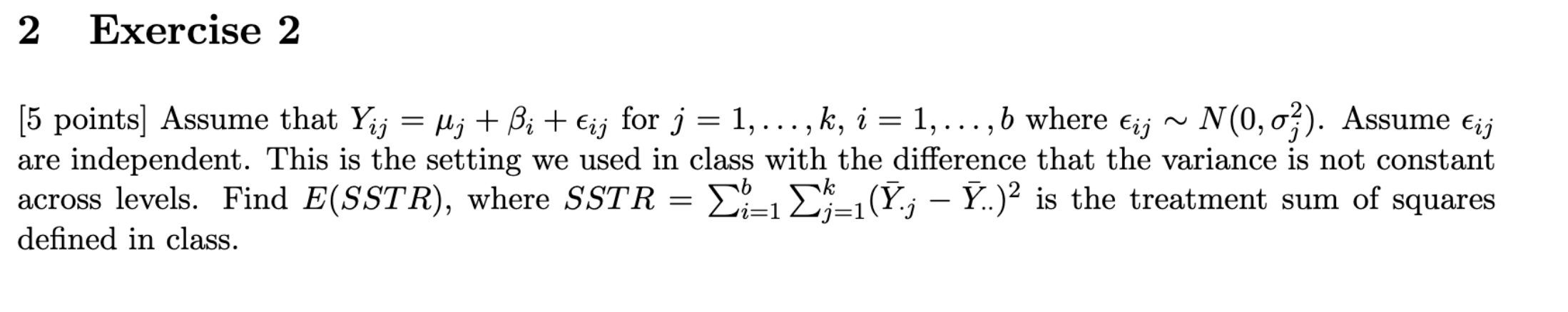 2, ﻿Exercise 2[5 ﻿points] ﻿Assume that | Chegg.com