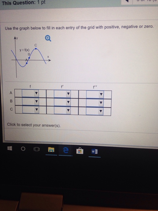 Solved This Question: 1 pt Use the graph below to fill in | Chegg.com