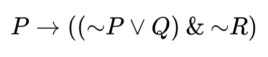 Solved P + ((~PVQ) &~R) | Chegg.com