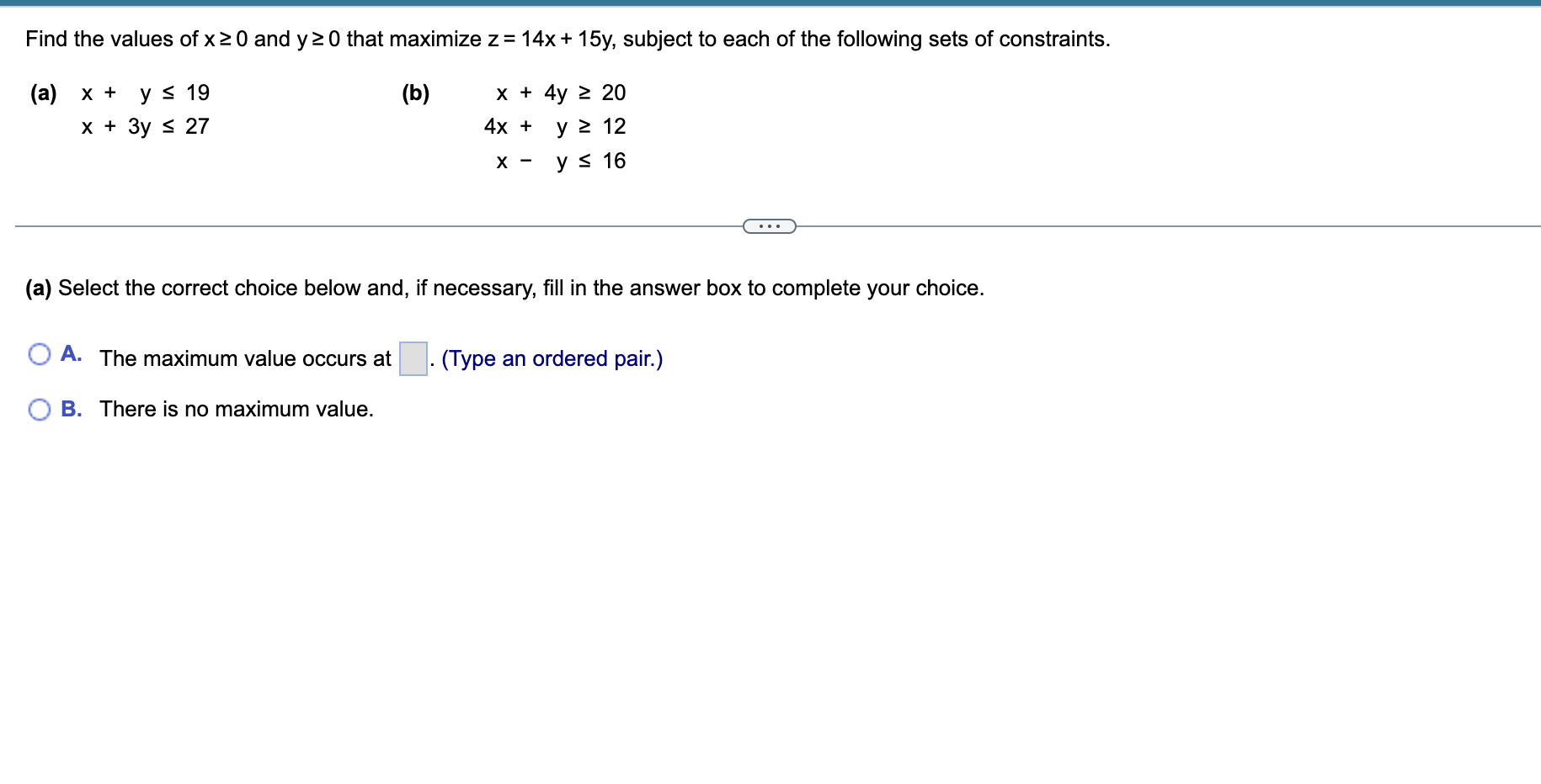 Solved Use graphical methods to solve the following linear | Chegg.com