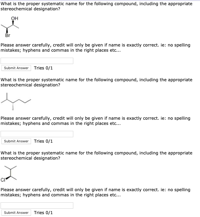 Solved What is the proper systematic name for the following | Chegg.com