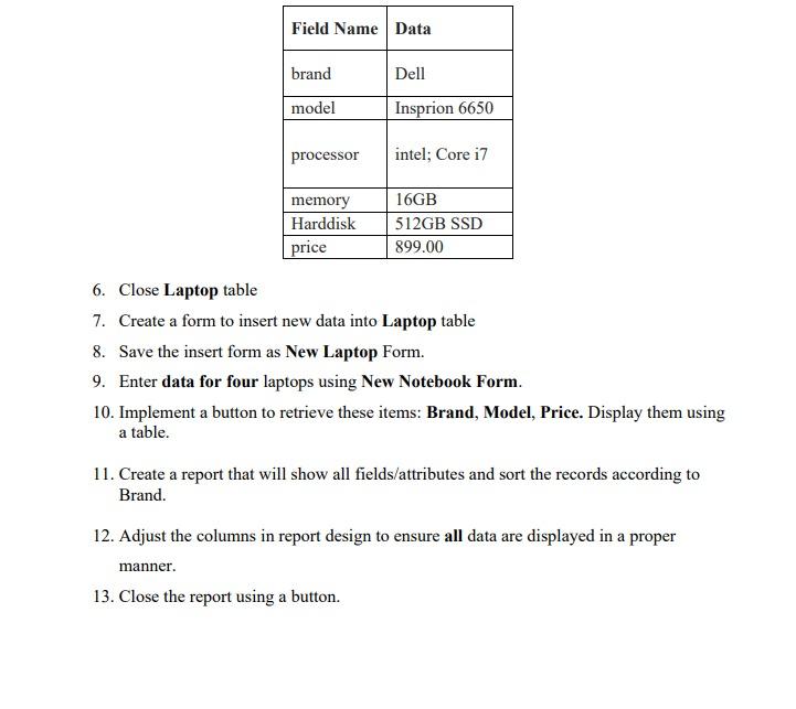 Solved This assignment requires Database Development using | Chegg.com