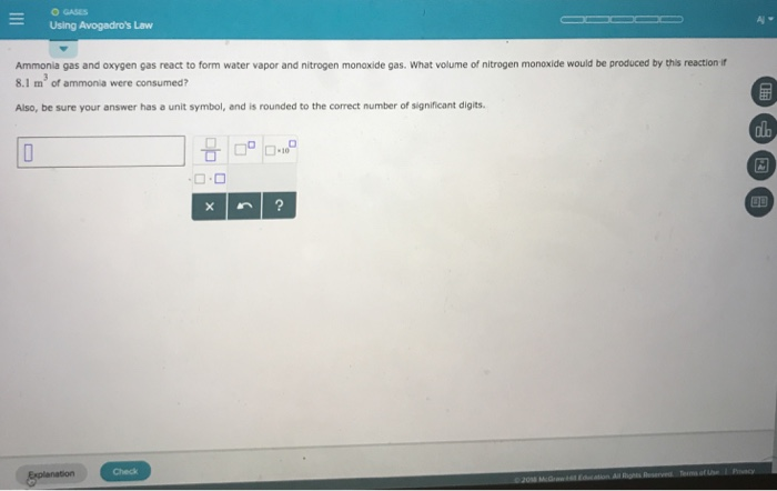 Solved ammonia gas and oxygen gas react to form water vapor | Chegg.com