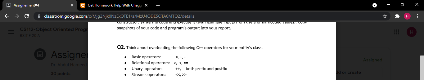 Solved Assignement#4 C Get Homework Help With Chegg X + o X | Chegg.com Solved Assignement#4 C Get Homework Help With Chegg X + o X | Chegg.com