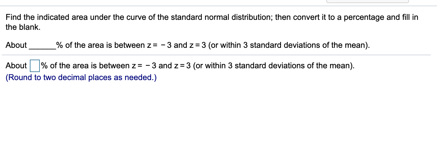 Solved Find the indicated area under the curve of the | Chegg.com