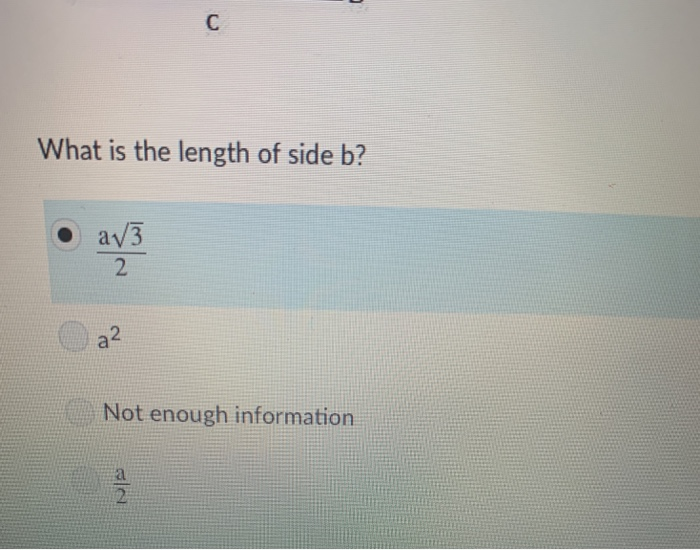 Solved 300 What is the length of side b? What is the | Chegg.com