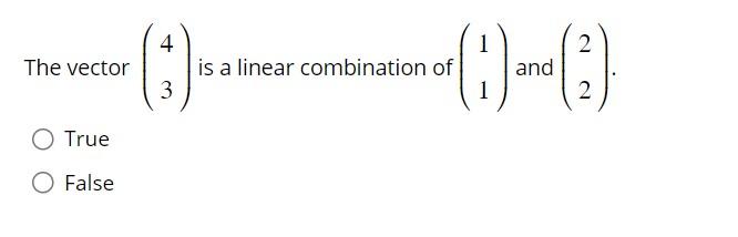 Solved The vector (43) is a linear combination of (11) and | Chegg.com