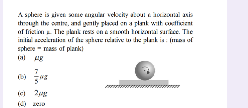 Solved code class="asciimath">A sphere is given some angular | Chegg.com