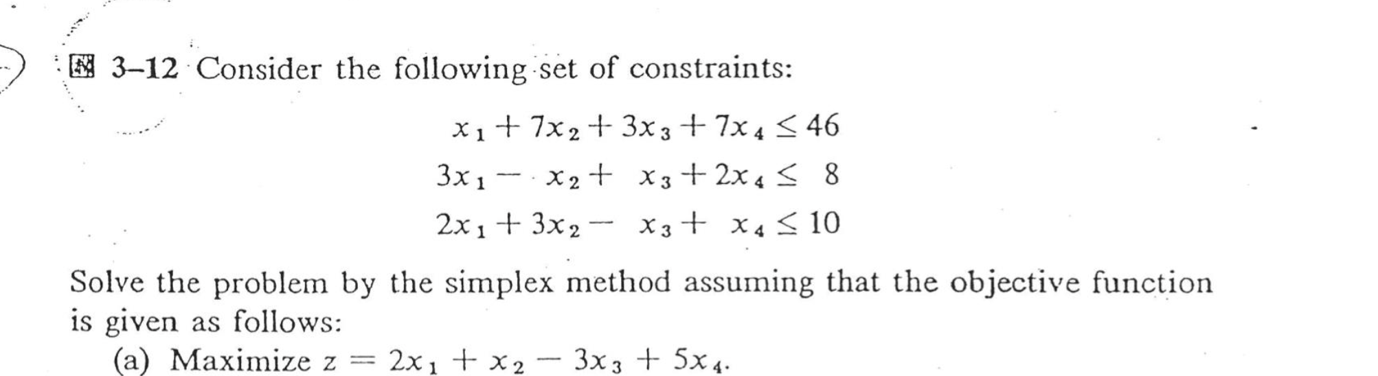 (12 -12 Consider the following set of constraints: | Chegg.com
