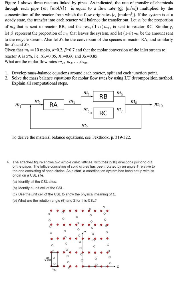 Solved Figure 1 shows three reactors linked by pipes. As | Chegg.com