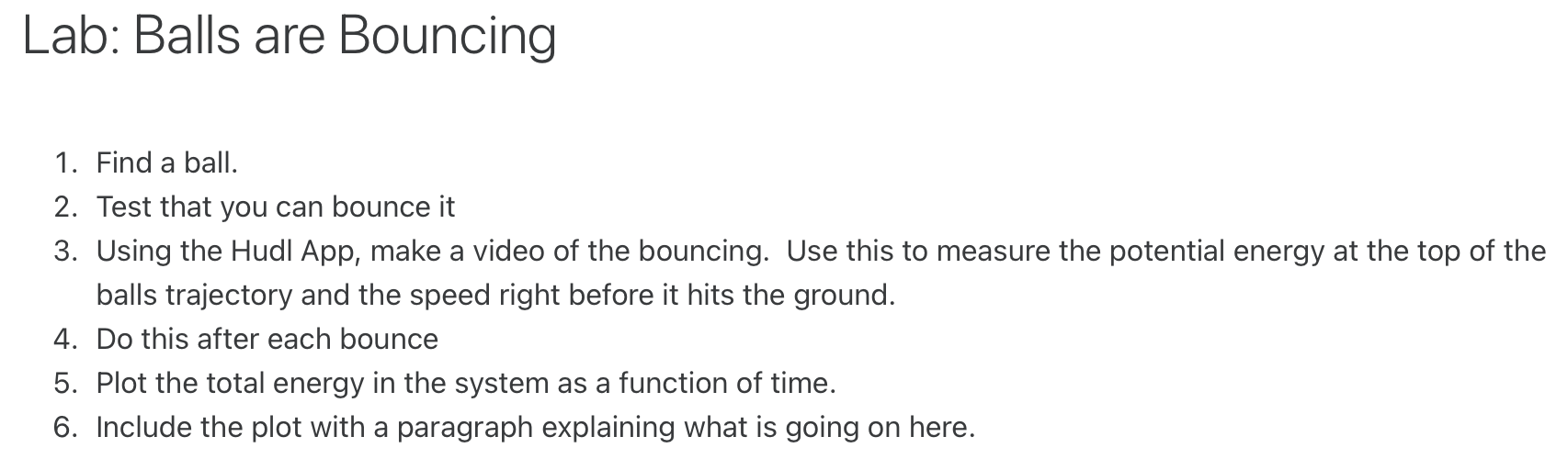 Solved Lab: Balls are Bouncing 1. Find a ball. 2. Test that | Chegg.com