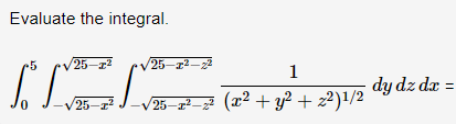 Solved Evaluate the integral. \\[ \\int_{0}^{5} | Chegg.com